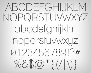 10 Top Free Thin Fonts