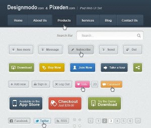 25 Free and Premium PSD UI Web Design Elements